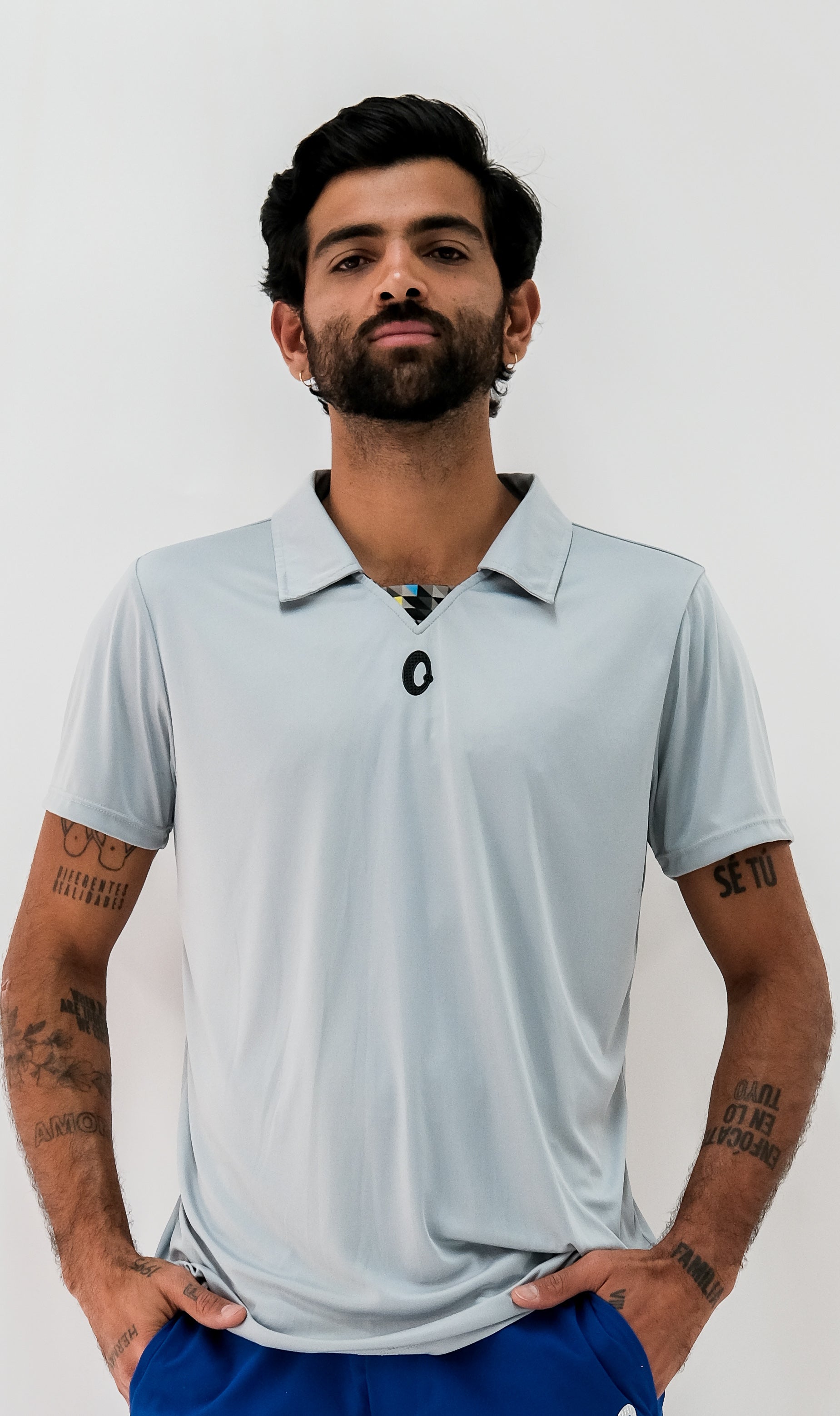 Polo Hombre Sin boton gris – The O